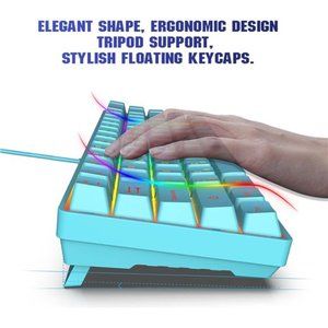 Video Games & Consoles | 6 Membrane Gaming Keyboardrgb Compact Wired ...